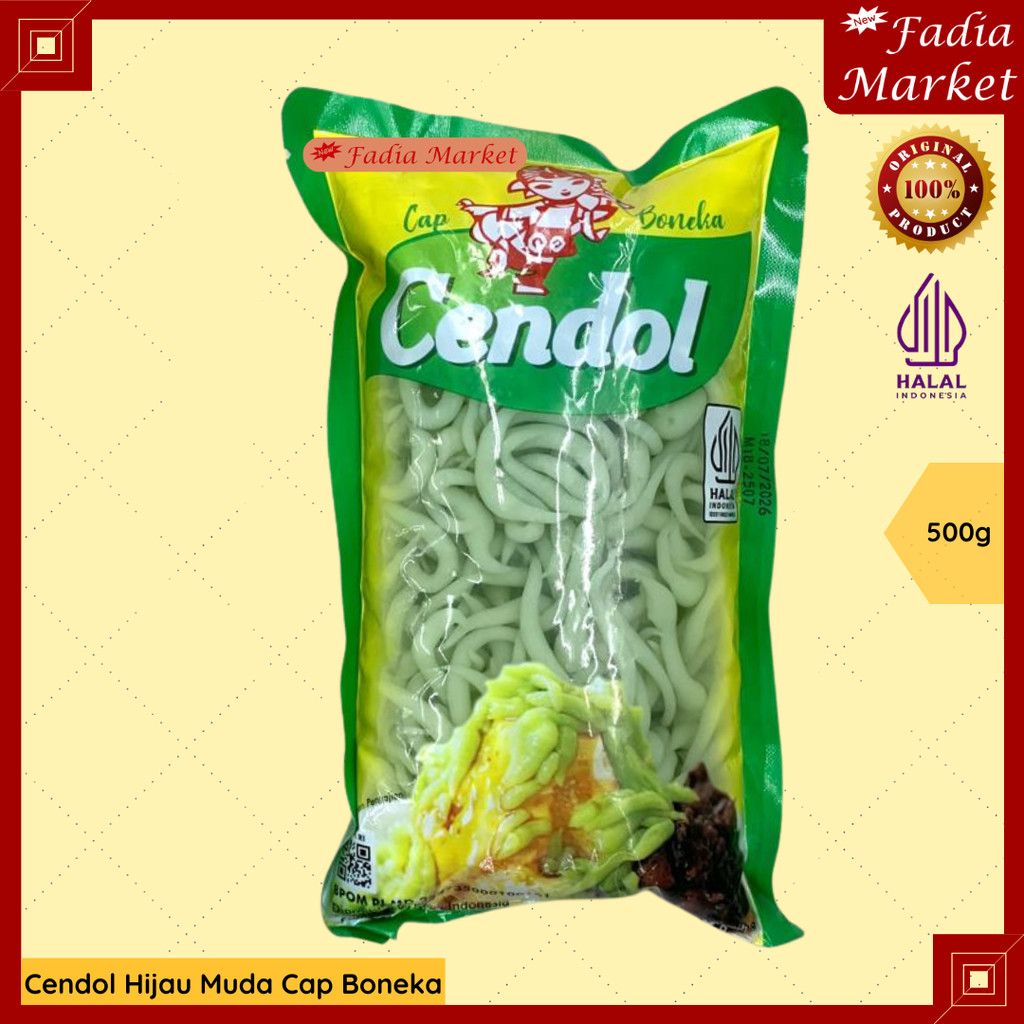 Jual (Instant Same Day) Cendol Dawet Hijau Muda Cap Boneka 500g – Wajib ...