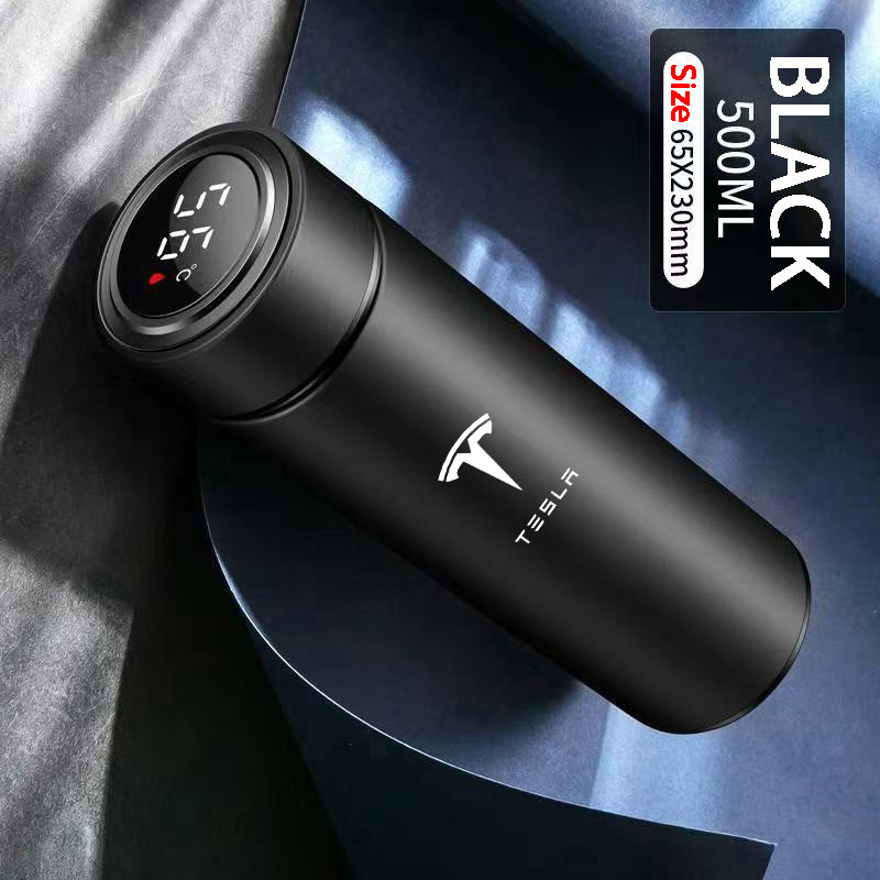 Jual 500ML Temperature Display Thermos Cup For Tesla Model 3 Model S ...
