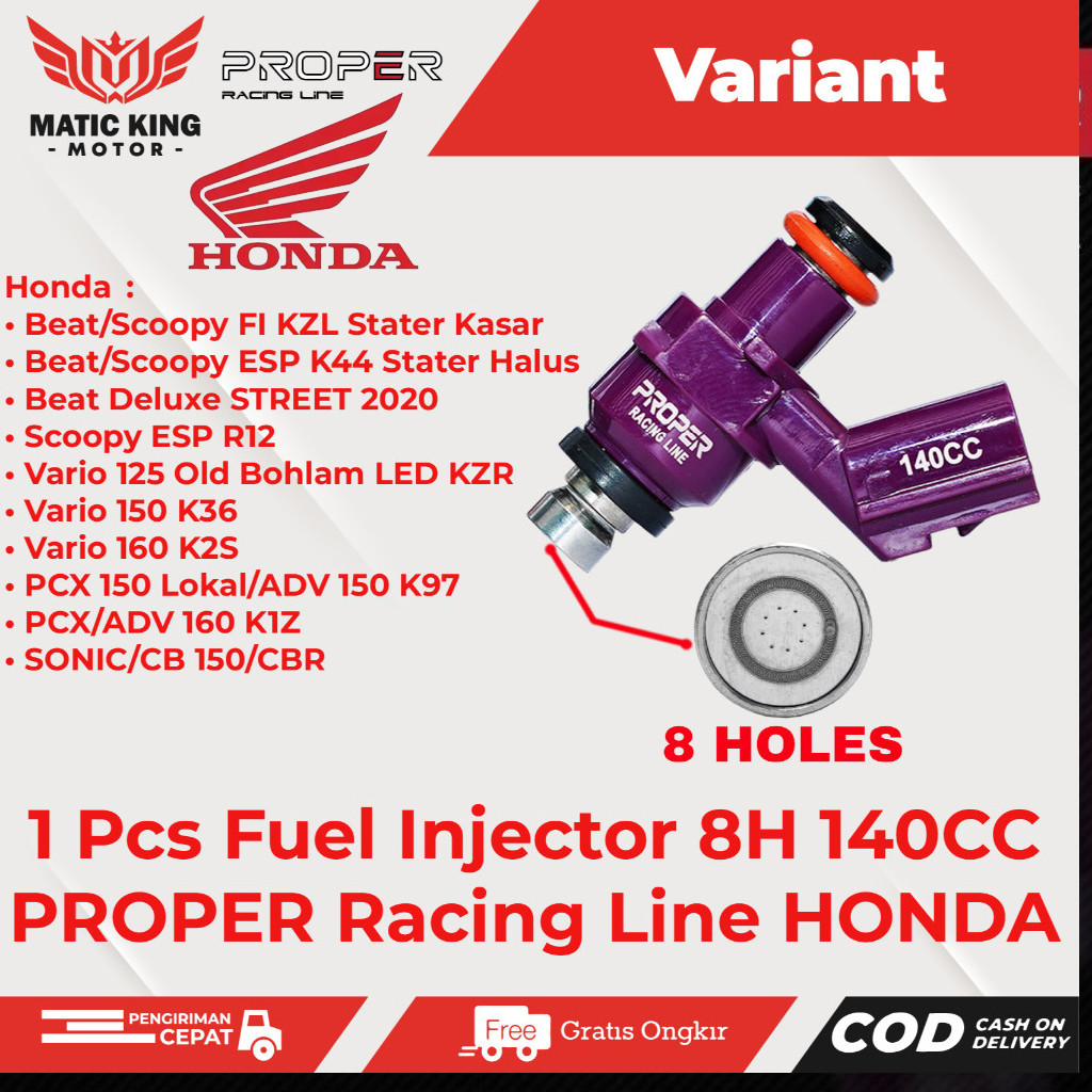 Jual PROPER Racing Line Injektor Injector Honda Beat Scoopy Genio ...