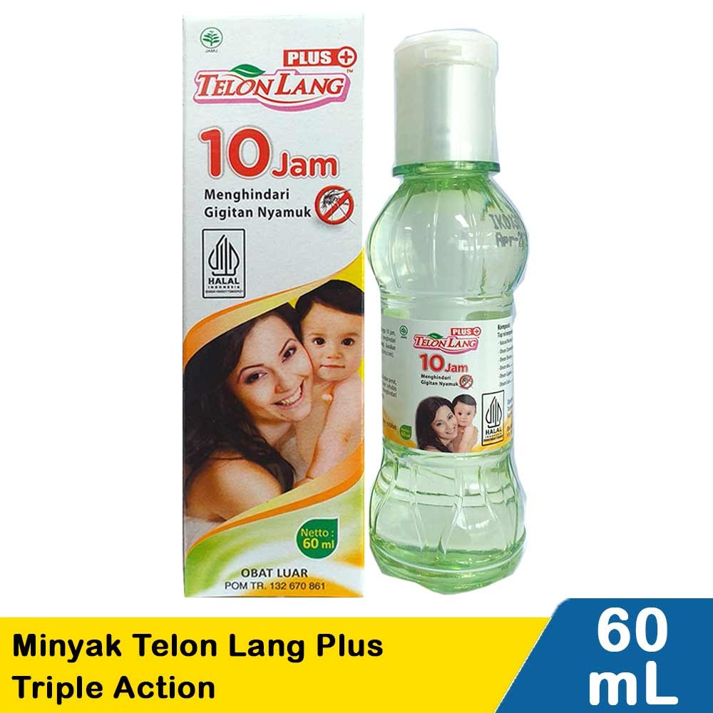 Jual CAP LANG MINYAK TELON LANG PLUS TRIPLE ACTION 60mL | Shopee Indonesia