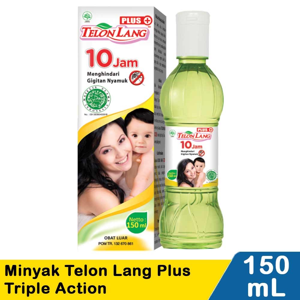 Jual CAP LANG MINYAK TELON LANG PLUS TRIPLE ACTION 150mL | Shopee Indonesia