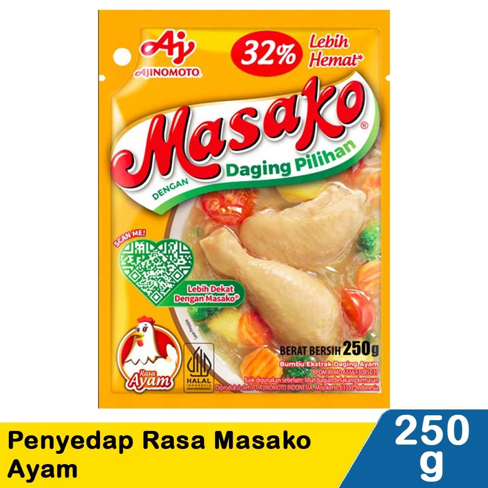 Jual AJINOMOTO PENYEDAP RASA MASAKO AYAM 250g | Shopee Indonesia