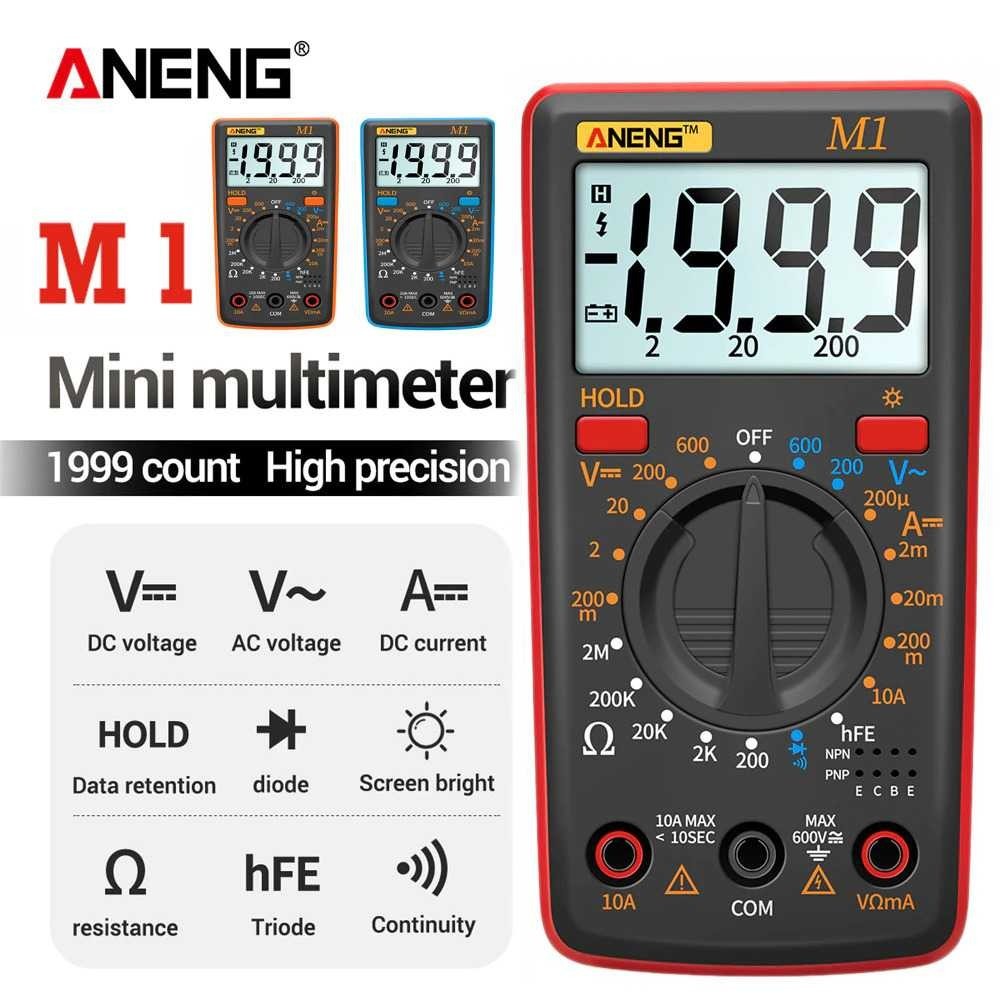 Jual Digital Multimeter Aneng M1 - Voltage AC DC Current Resistance ...