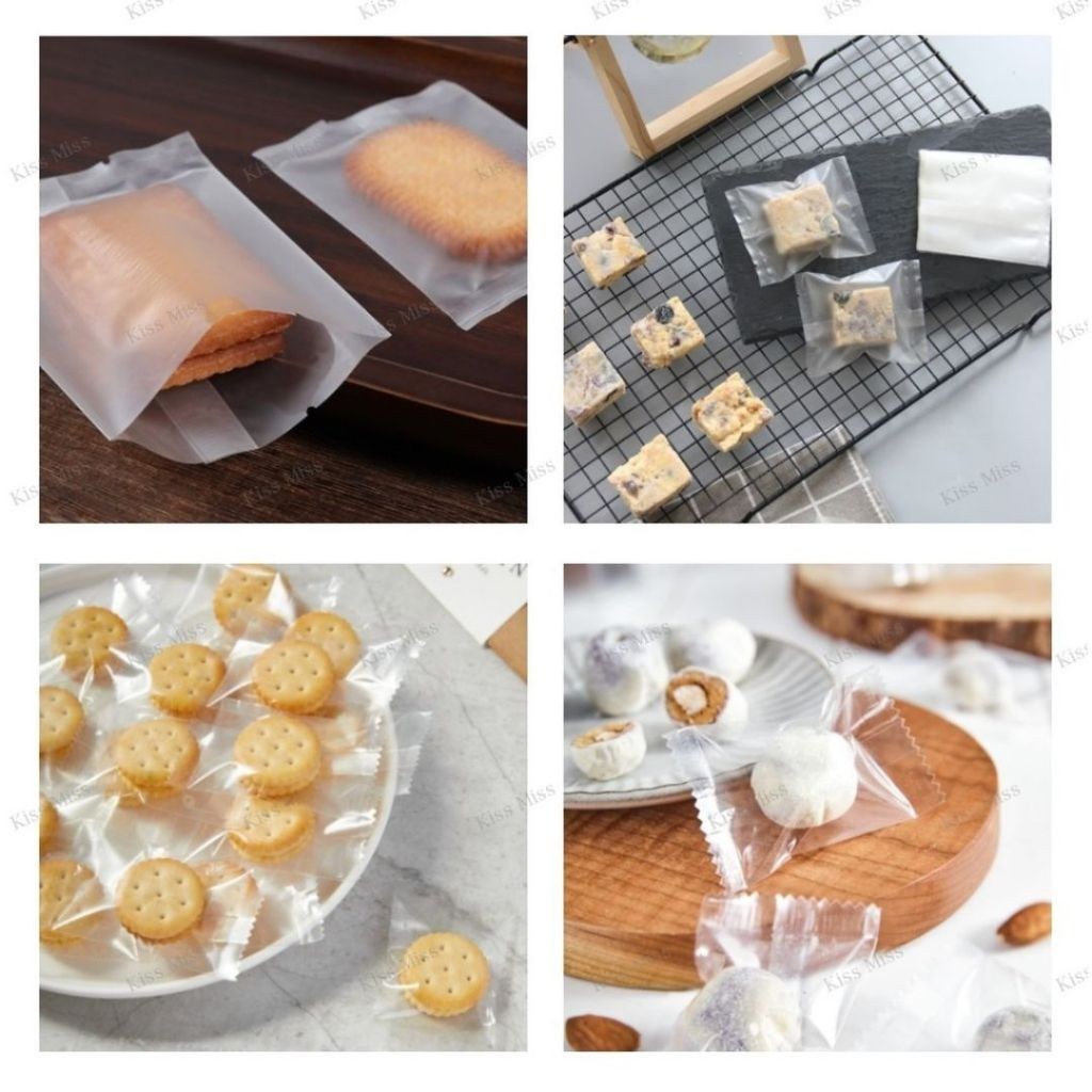 Jual [isi100pcs] Plastik Cookies TANPA LEM Mooncake Nastar Dove Polos ...