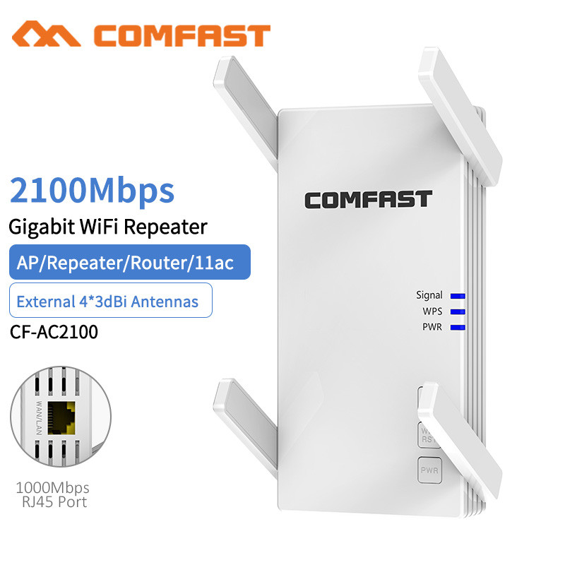 Jual comfast WiFi Repeater Booster Repetidor De Sinal 2.4/ 5Ghz 300 ...