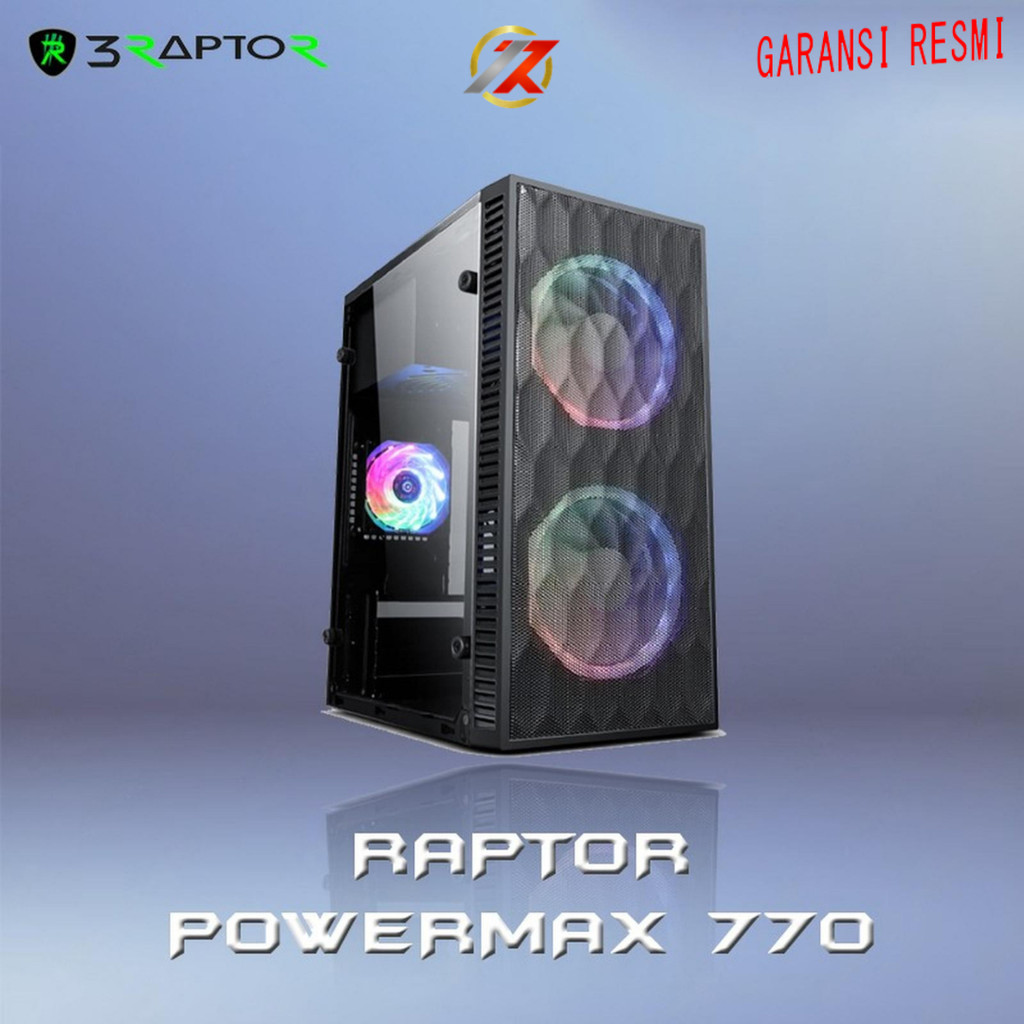 Jual RAPTOR POWERMAX CPM 770 + PSU FREE 2 FAN | Casing Powermax CPM-770 ...