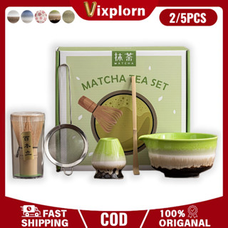 Jual Vixplorn 5Pcs Alat Matcha Making Set / Matcha Bowl Keramik ...