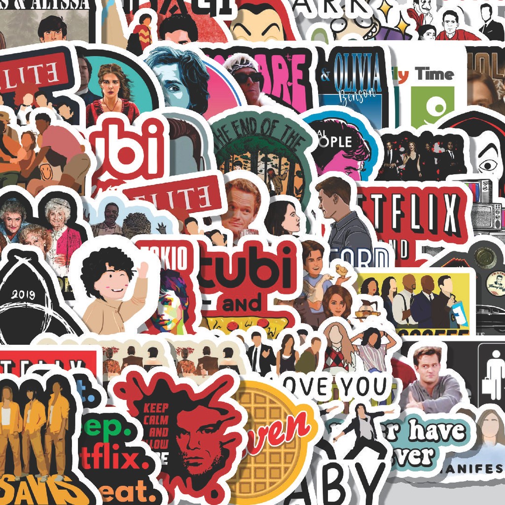 Jual Stiker Cutting Pack Stiker Series Netflix TV Isi 100Pcs Series ...