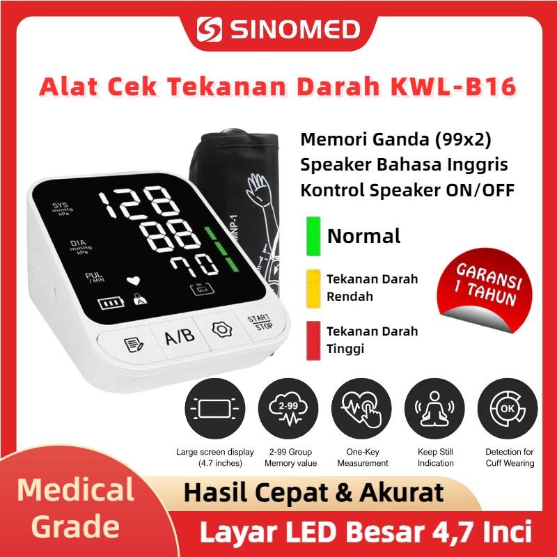Jual Alat Cek Tensimeter Darah Digital Otomatis KWL-B16 Upper Arm ...