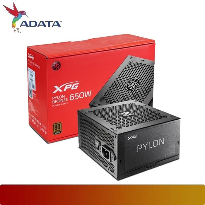 Jual ADATA XPG PYLON 650W | PSU 650W 80+ Bronze Flat Cable | Shopee ...