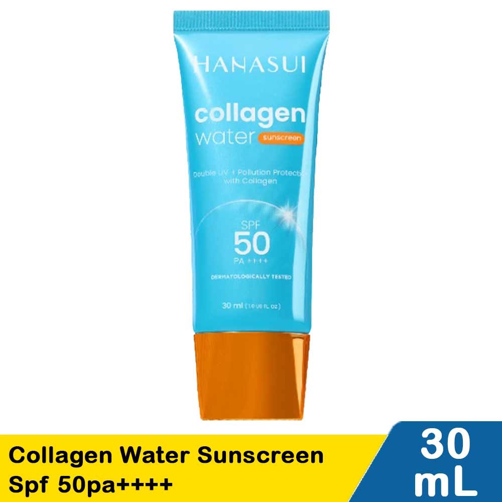 Jual HANASUI COLLAGEN WATER SUNSCREEN SPF50PA++++ 30mL | Shopee Indonesia