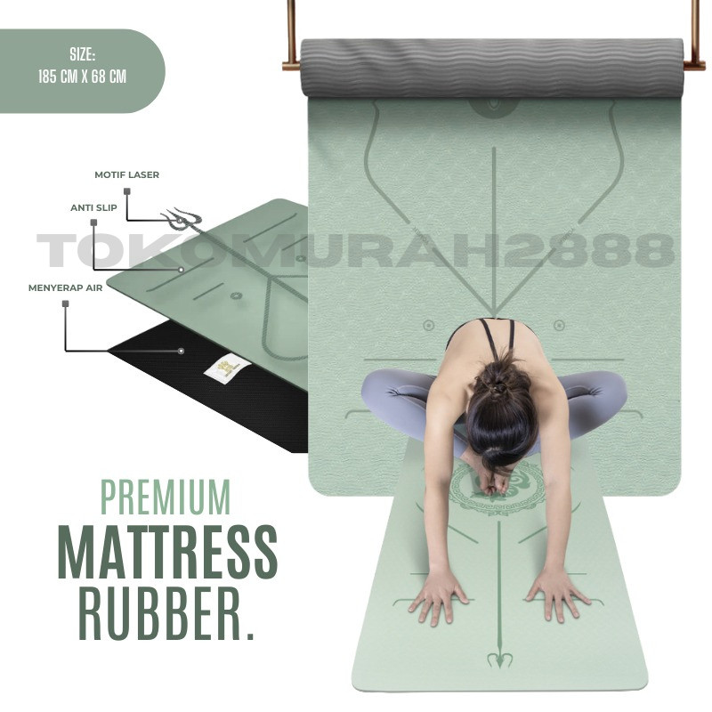 Jual MATRAS YOGA PREMIUM !!! MATRAS MATT RUBBER CANTIK HIGH QUALITY ...
