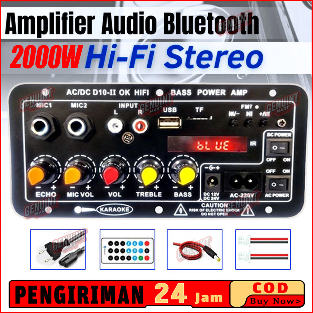 Jual 2000W Amplifier Bluetooth Super Bass Modul Power Amplifier Speaker ...
