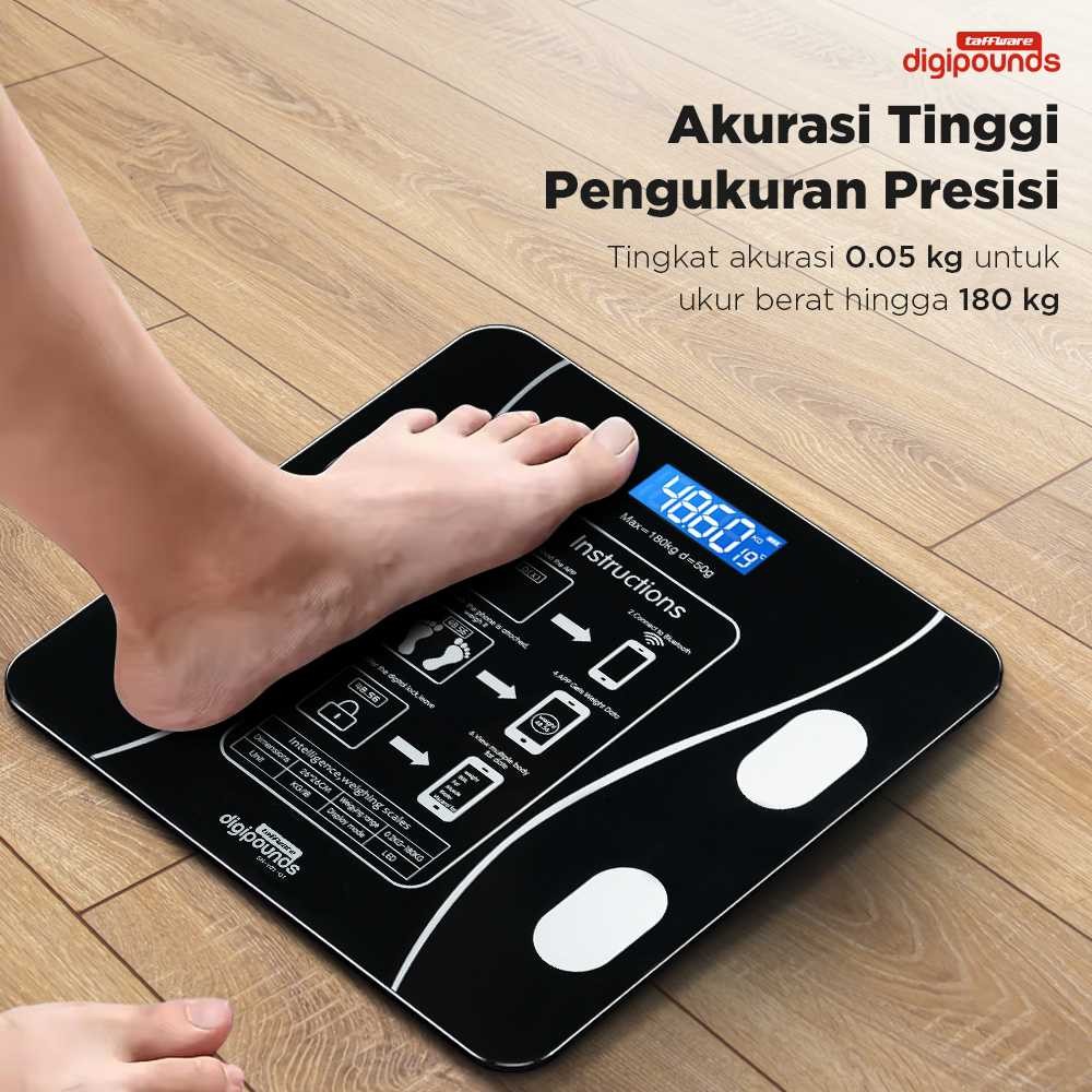 Jual Taffware Digipounds Timbangan Badan Digital Scale Temperature ...