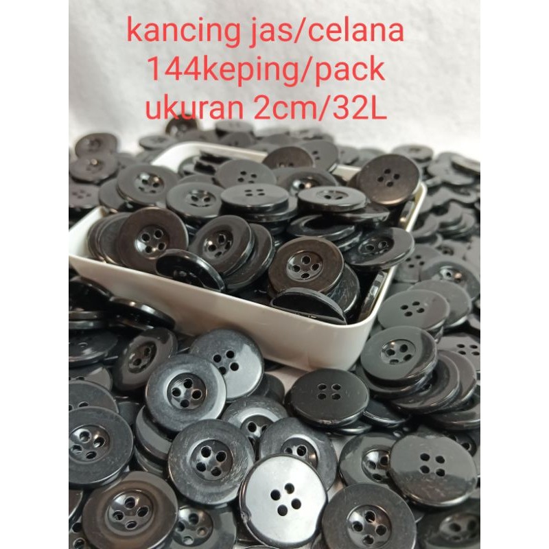 Jual GROSIR kancing hitam diameter 2cm | Shopee Indonesia
