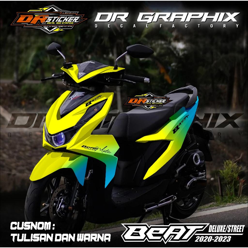 Jual Decal Variasi Beat Deluxe STREET ESP 2020 2021 2022 2023 Full Body ...