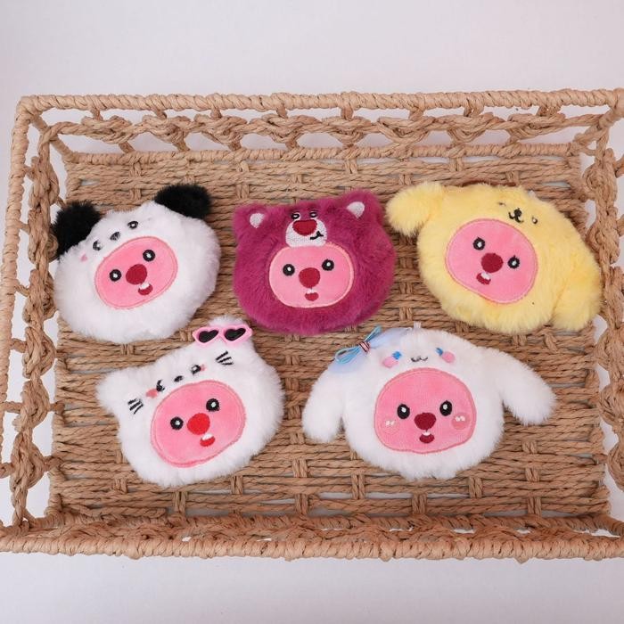 Jual Gantungan Kunci Boneka Cute Plush Keychain LOOPY X SANRIO EDITION ...
