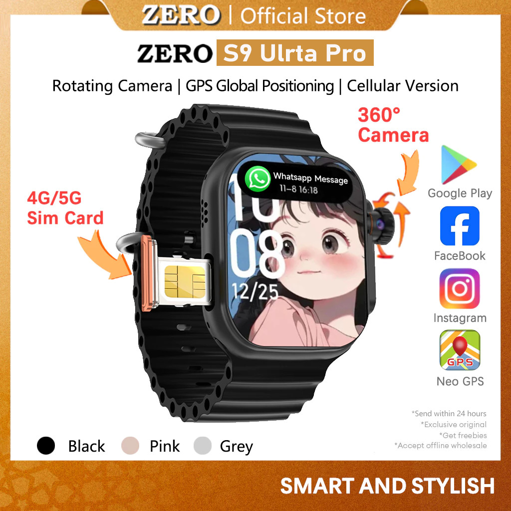 Jual [Support Video Call] Zero S9 Ultra Pro Sim Card Support 4G/5G ...