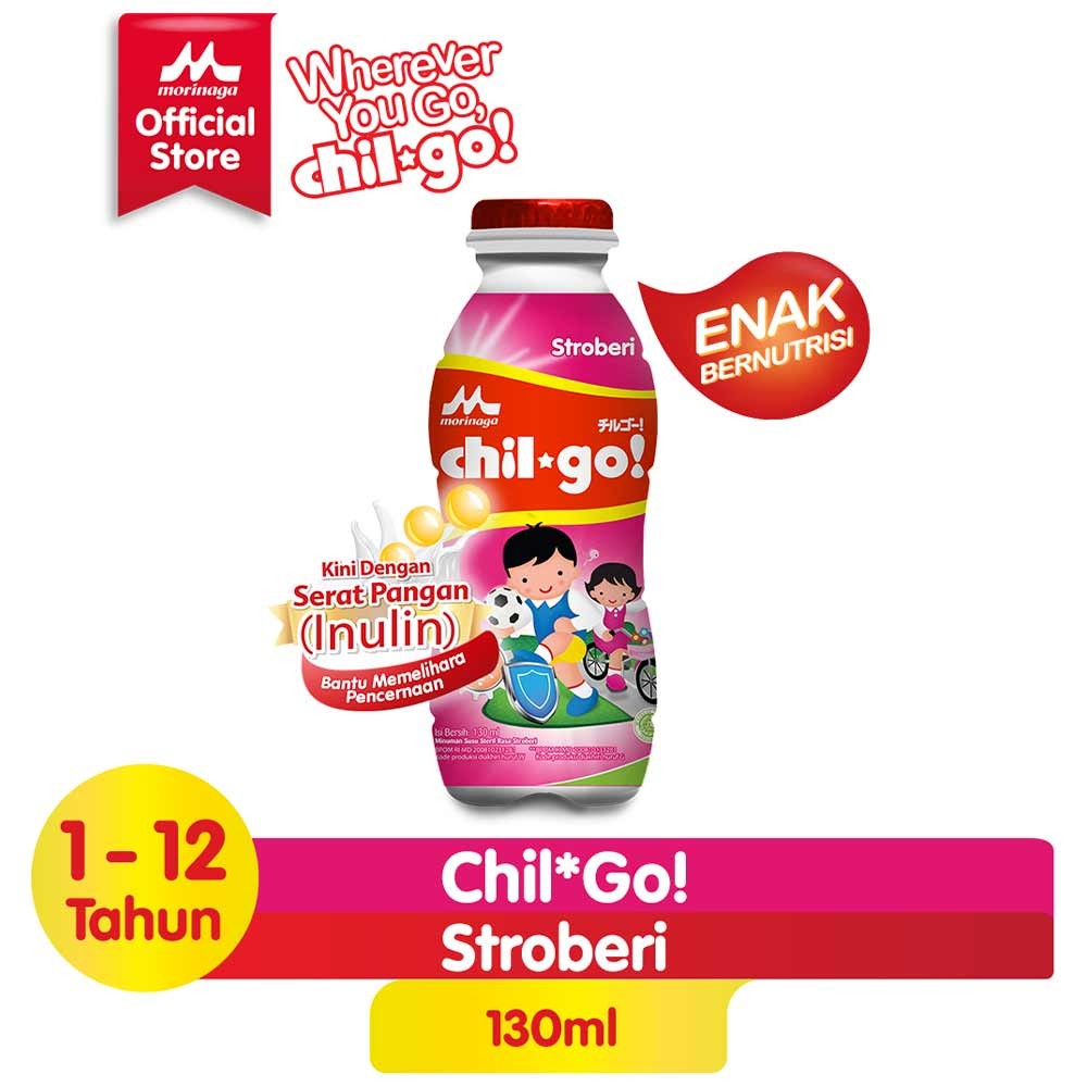 Jual MORINAGA MINUMAN SUSU STERIL CHIL GO STRAWBERRY 140mL | Shopee ...