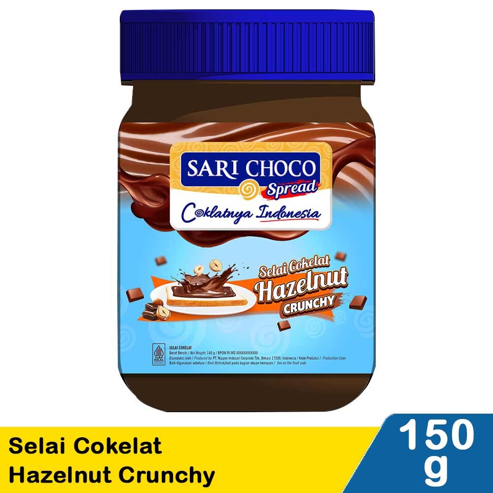Jual SARI CHOCO SPREAD HEZELNUT CRUNCH 150g | Shopee Indonesia