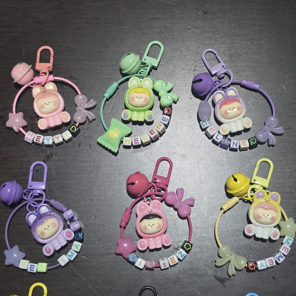 Jual HM REady GANTUNGAN KUNCI CUSTOM NAMA KARAKTER STITCH SERIES LUCU ...