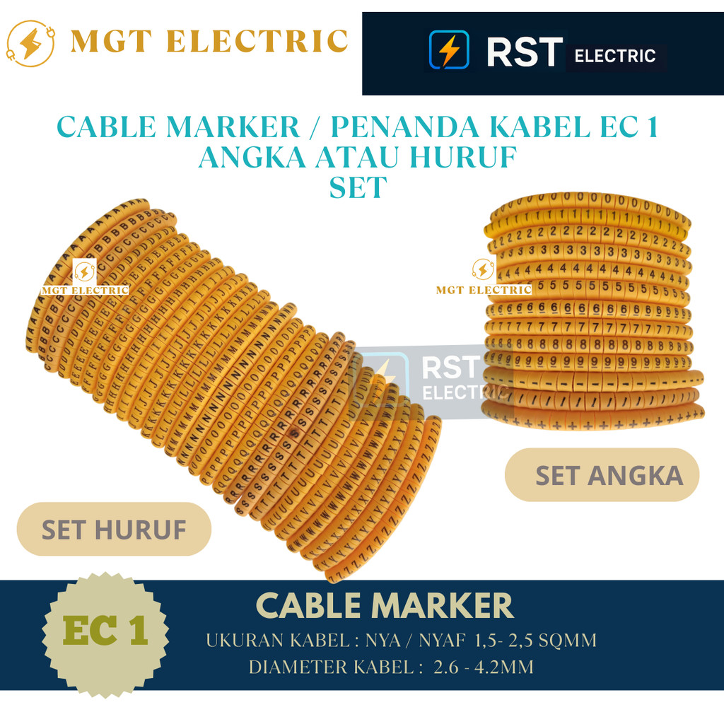 Jual Kabel Marker EC-1 / Cable Marker EC-1 / Penanda Kabel EC1 ...