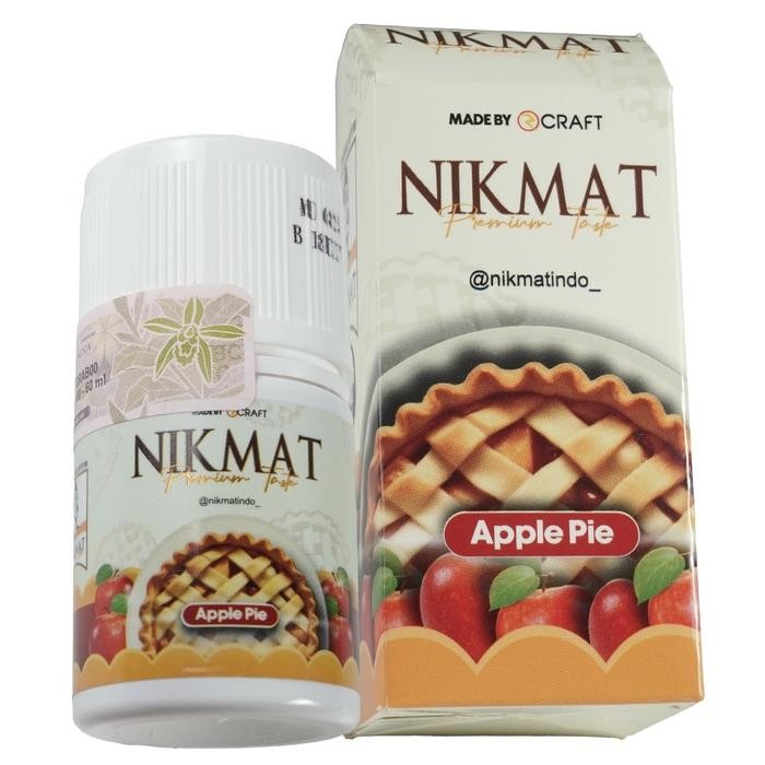 Jual Nikmat V5 APPLE PIE 60ML 3MG 6MG by Rcraft Liquid Vape | Shopee ...