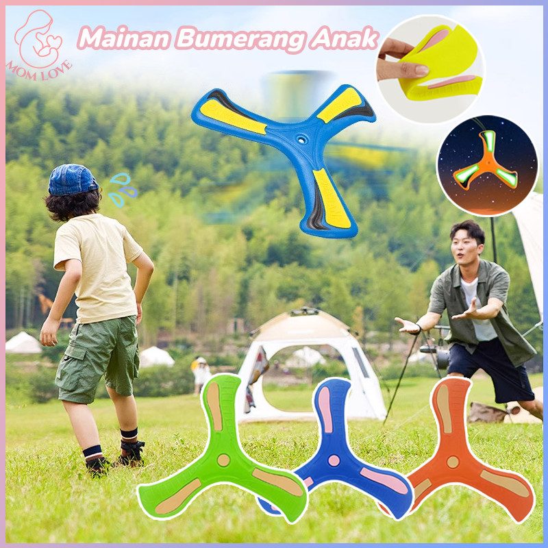 Jual NEW 3 Warna Bumerang Boomerang Anak Mainan Outdoor Bumerang ...