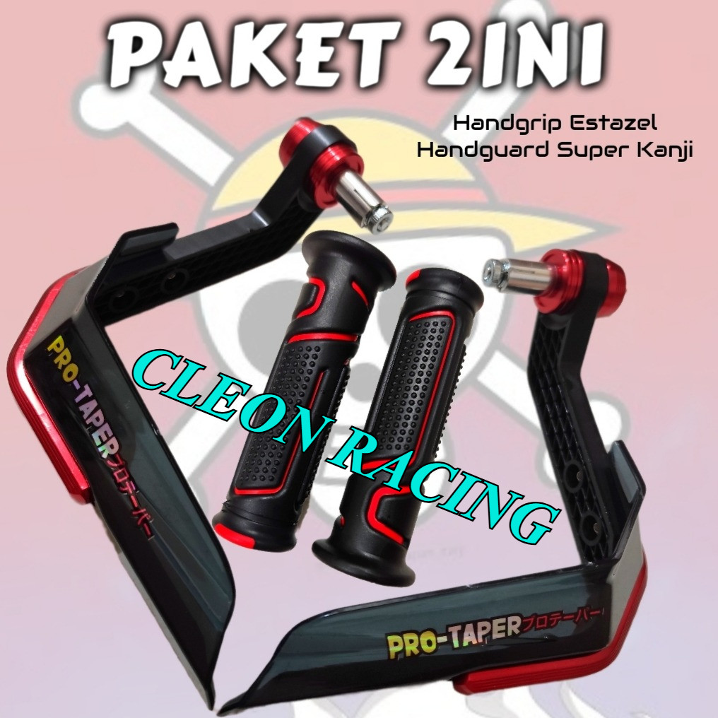 Jual PAKET 2IN1(PRO) GRIP ESTAZEL/ROBOT + HANDGUARD ALMINI SUPERMOTO ...