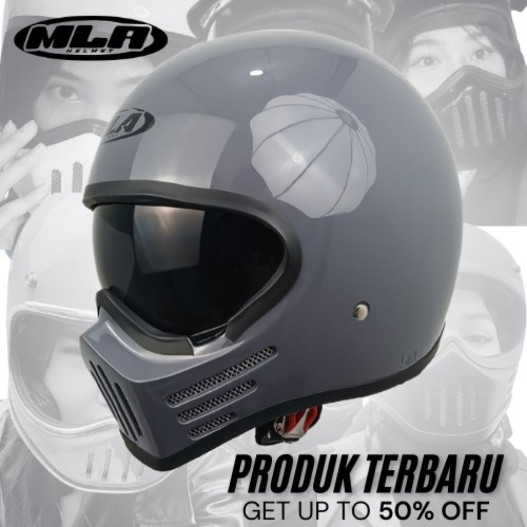 Jual MLA CAKIL INER VISOR - HELM MLA FULL FACE CAKIL RETRO VINTAGE ...