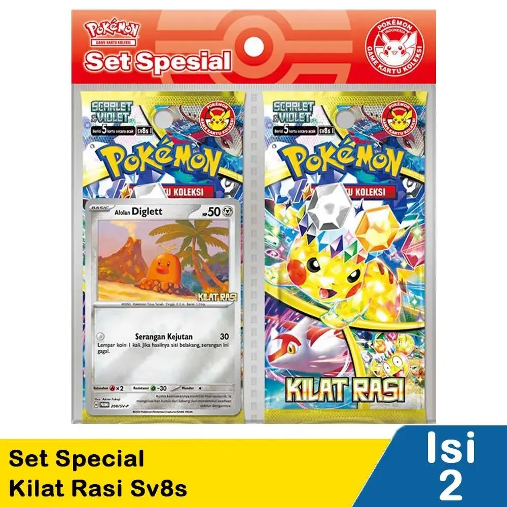 Jual POKEMON SET SPECIAL KILAT RASI SV8S 2's | Shopee Indonesia
