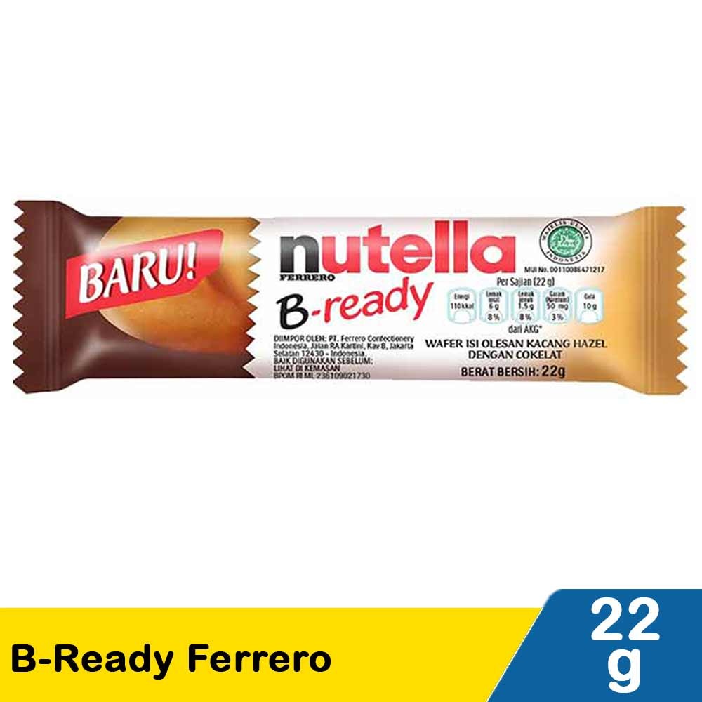 Jual NUTELLA B-READY FERRERO 22g | Shopee Indonesia
