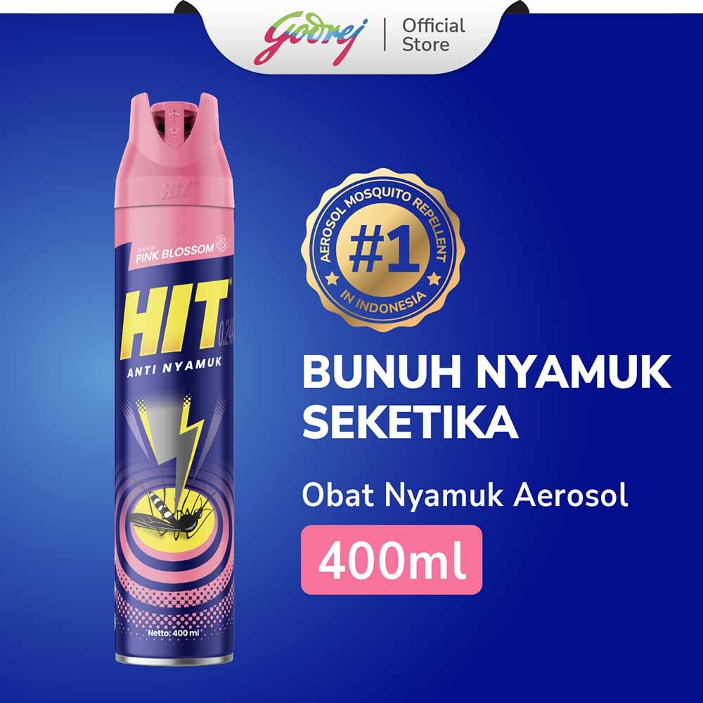 Jual HIT INSEKTISIDA SPRAY PINK BLOSSOM 400mL | Shopee Indonesia