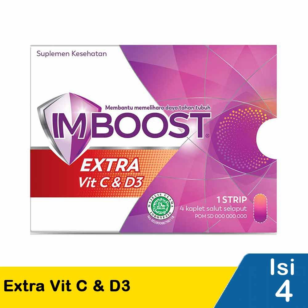 Jual IM-BOOST EXTRA VIT C & D3 4'S | Shopee Indonesia