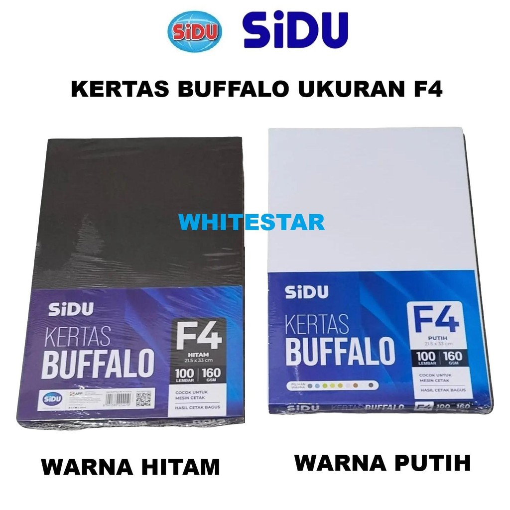 Jual kertas buffalo / bufallo sidu / sinar dunia ukuran F4 / folio ...