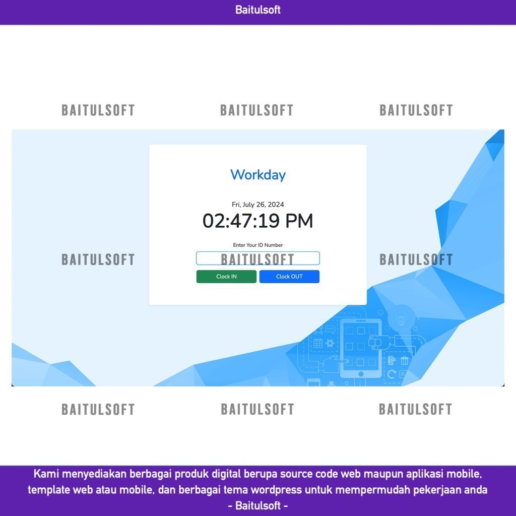 Jual SOURCE CODE APLIKASI WEB SISTEM INFORMASI MANAJEMEN ABSEN DENGAN ...