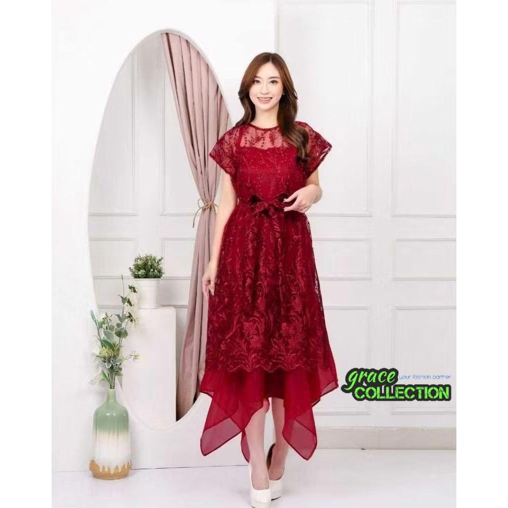 Jual GRAC3COLL TERBARU OBE04 - PREMIUM DRESS NATAL DEWASA & REMAJA ...