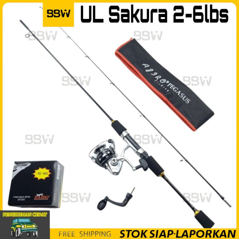 Jual 【5 Buah Set】Joran Pancing Ultralight (UL) Ajiro Sakura - Satu Set ...
