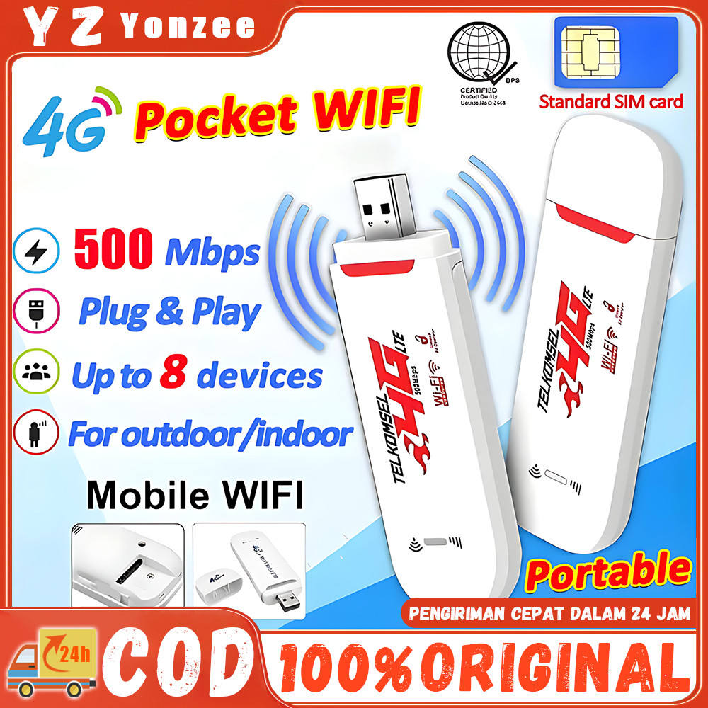 Jual Modem Wifi 4G Wingle USB Mifi All Operator 500Mbps 4g LTE Wi-Fi ...