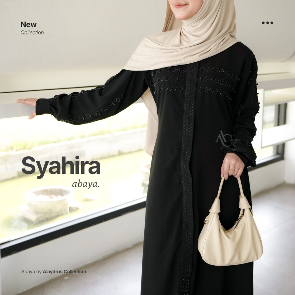 Jual Alaydrus Collection Abaya Syahira Hitam Turkey Gamis Syari ...