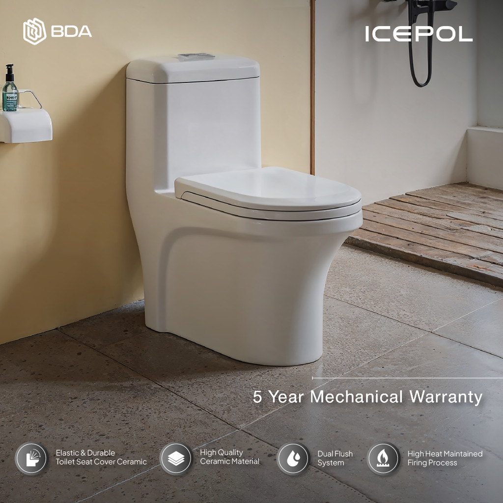 Jual Icepol Kloset Toilet WC Duduk One Piece Dual Flush System Closet ...