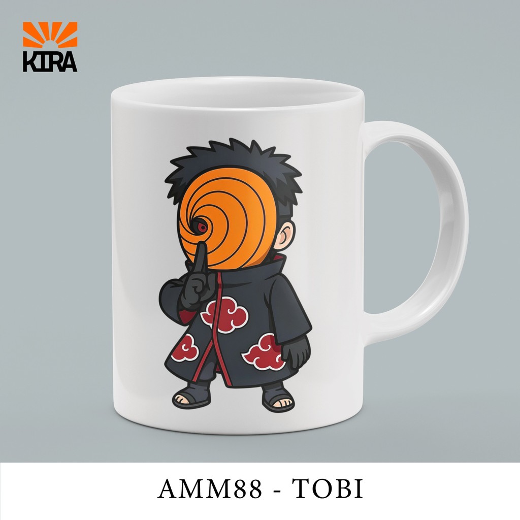 Jual KIRA Mug Anime Chibi Tobi Obito/White Rabbit/Taro Sakamoto ...