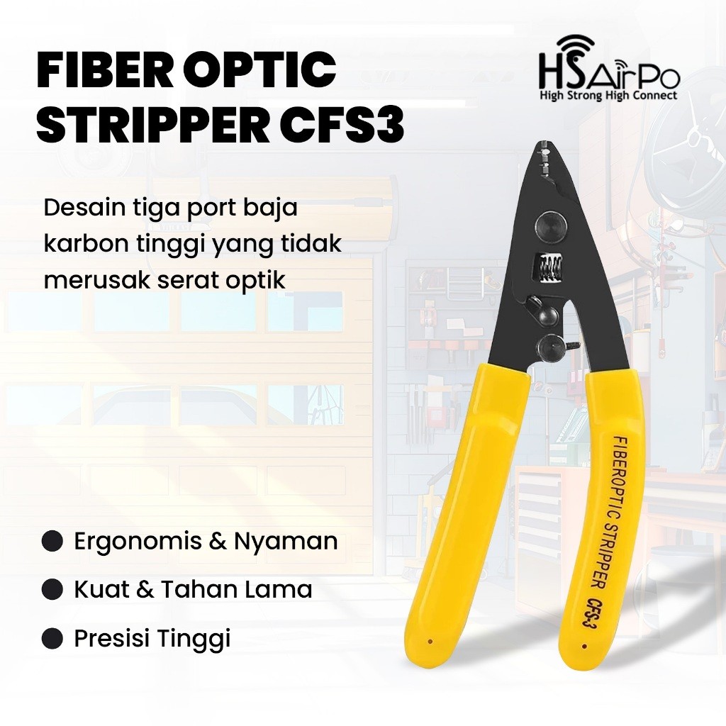 Jual HSAirPo Stripper Fiber Optic 3 Lubang Tang Striper Alat Kupas ...