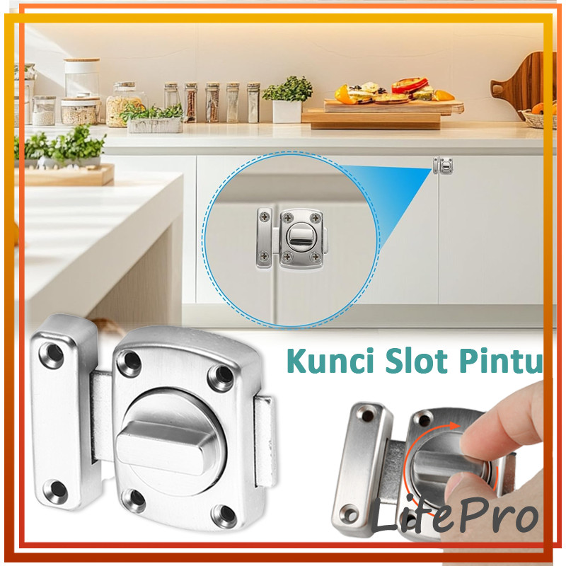 Jual Selot Slot Pintu Rumah / Lock Bathroom / Metal Door Bolt Grendel ...