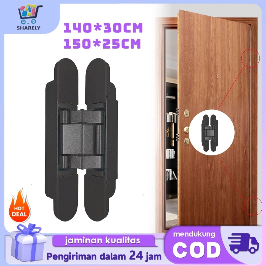 Jual Engsel Pintu Invisible 1 Pasang Hidden Hinge Engsel Pintu Lipat ...