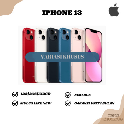 Jual IPHONE 13 second variasi khusus 128GB|256GB|512GB original 100% ...