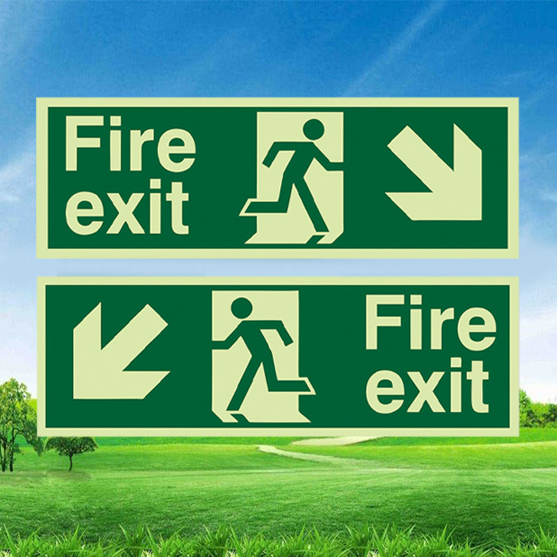 Jual Akrilik Jalur Evakuasi Exit Signage Bercahaya Dalam Gelap Jalur ...