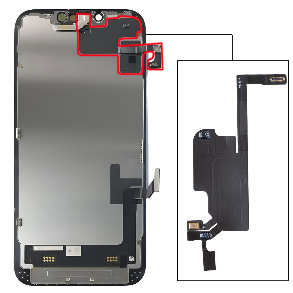Jual Ear Speaker Sensor Proximity Light Flex Cable Incl Microphone ...