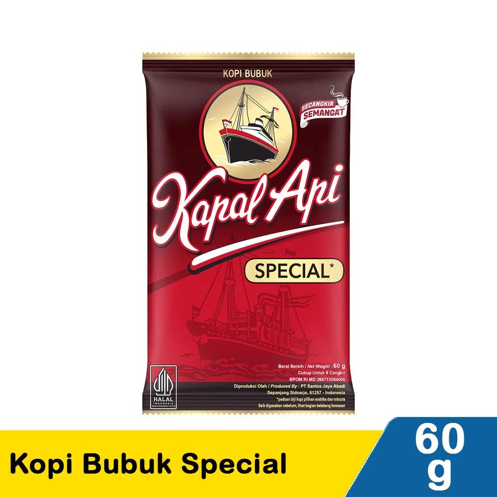 Jual KAPAL API KOPI BUBUK SPECIAL 60g | Shopee Indonesia