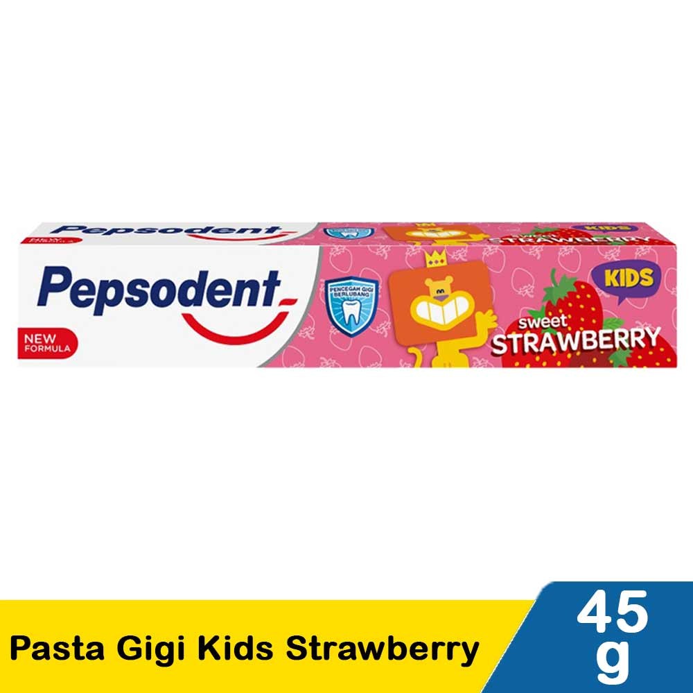 Jual PEPSODENT PASTA GIGI KIDS STRAWBERRY 50/45g | Shopee Indonesia